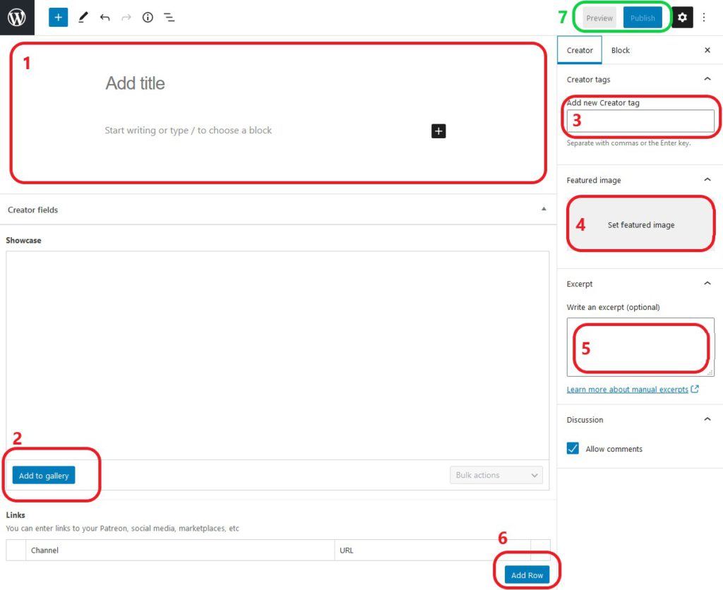 Add your Creator page - Foundry Hub